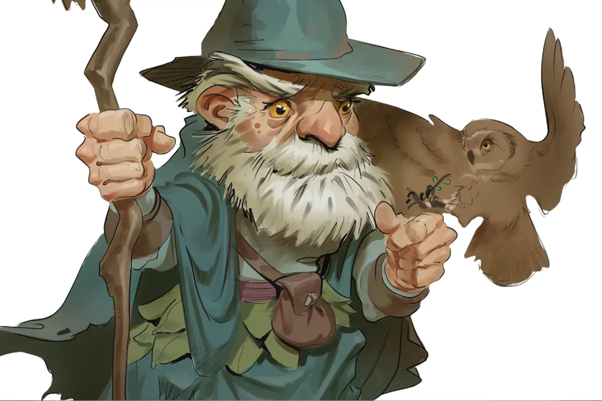 Cómo dibujar personajes únicos de D&D: Diseña secretos para un druida